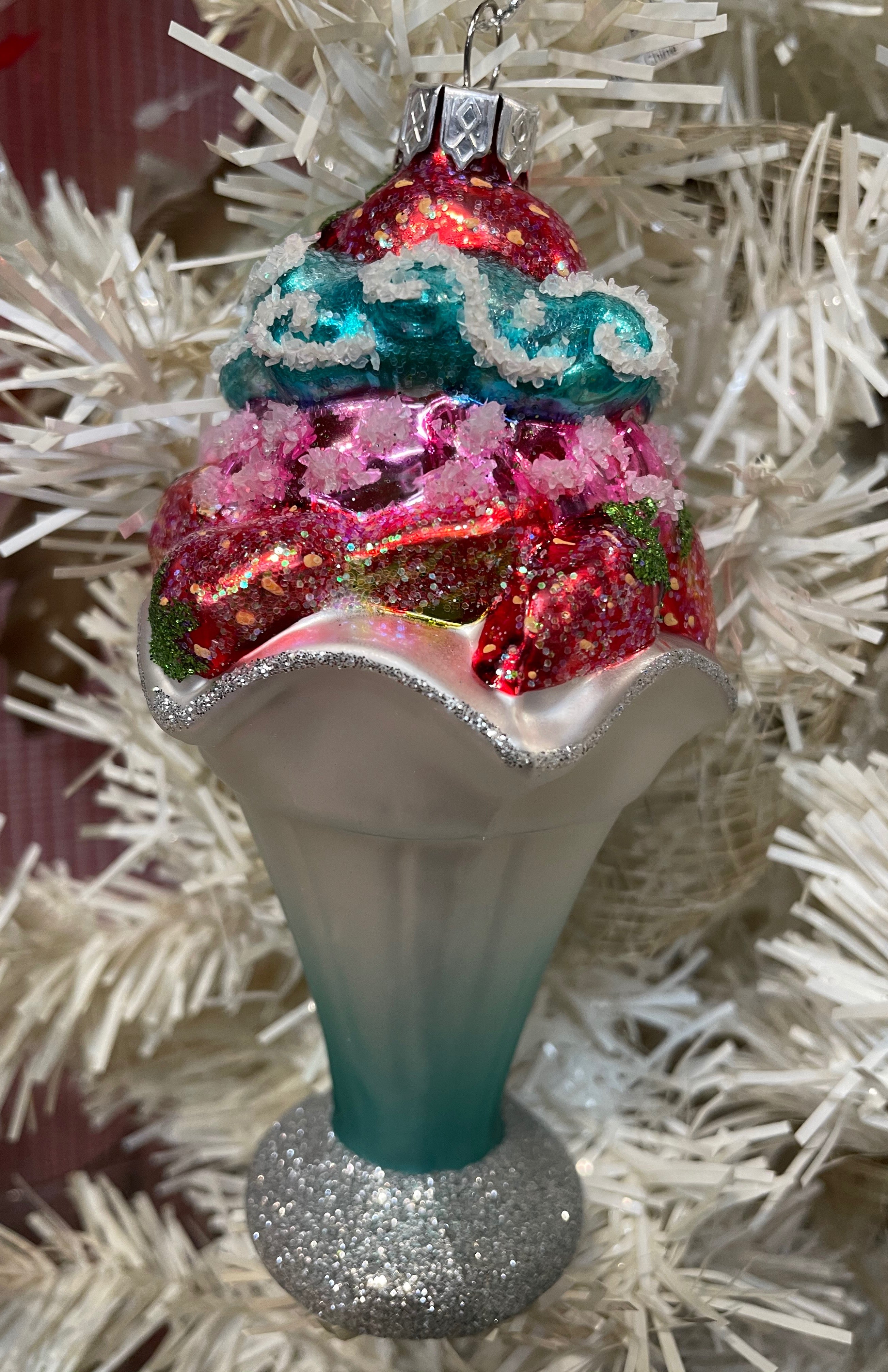 Sundae Glass Ornament – The Mandarin