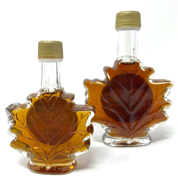 Maple Syrup (50ml) in Fancy Glass Leaf Bottle – The Mandarin